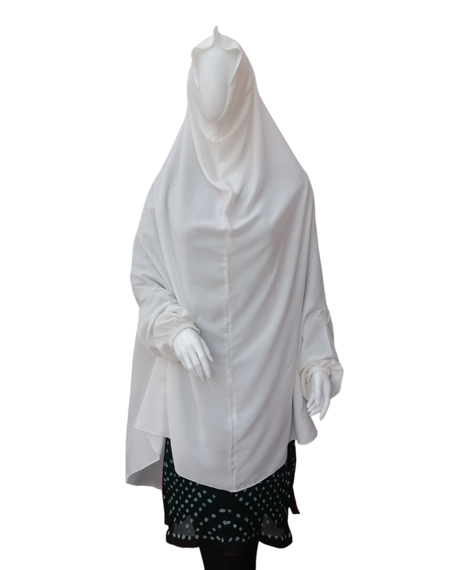 Namaz Makhna with Sleeves (Long Scarf) - 2025 | Off-White Colour